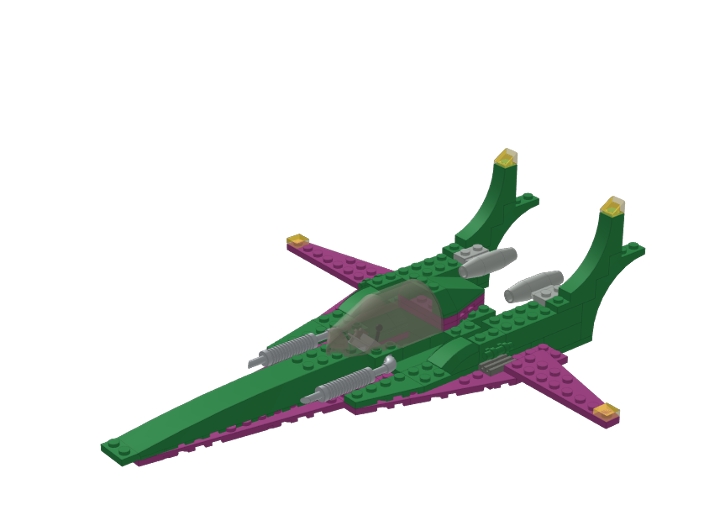Riddlers Jet from BrickLink Studio [BrickLink]