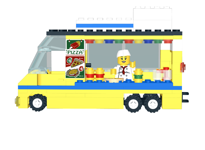 Food van MOC from BrickLink Studio [BrickLink]