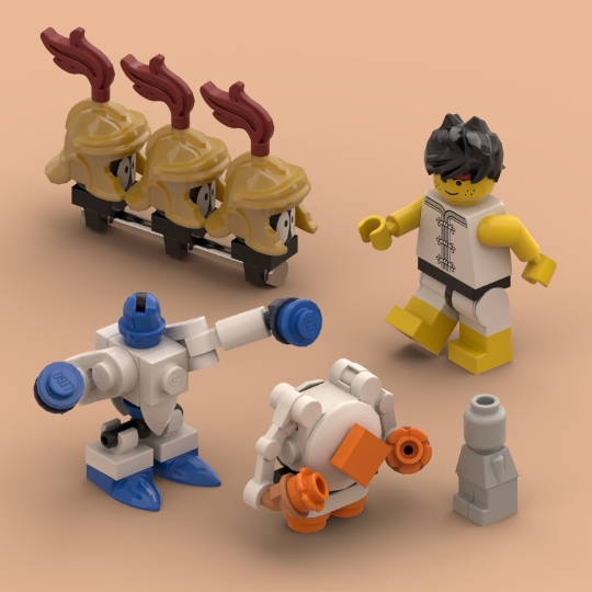 Fighting Team of Monsters with Blackbelt Trainer from BrickLink Studio ...