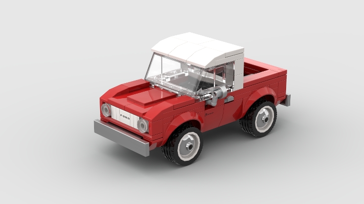 Old Ford Bronco 6 stud LEGO MOC from BrickLink Studio [BrickLink]