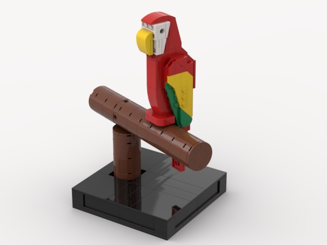 nostalgic parrot from BrickLink Studio [BrickLink]