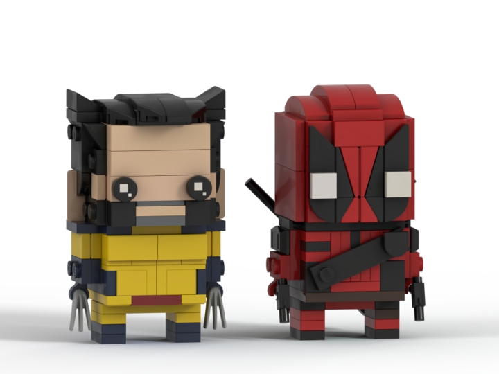 Deadpool & Wolverine brickheadz (Deadpool & Wolverine) from BrickLink ...