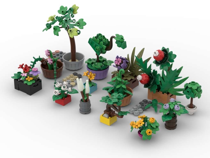 Potted Plants Pack from BrickLink Studio [BrickLink]