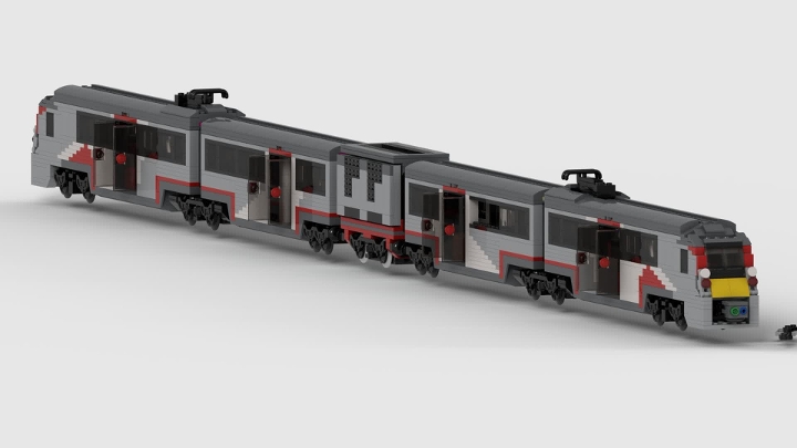 Class 755/4 FLIRT 4 CAR from BrickLink Studio [BrickLink]