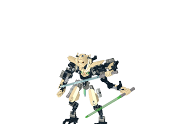general grievous with the spinning hands from BrickLink Studio [BrickLink]