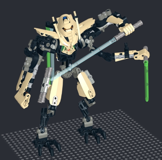 general grievous with the spinning hands from BrickLink Studio [BrickLink]