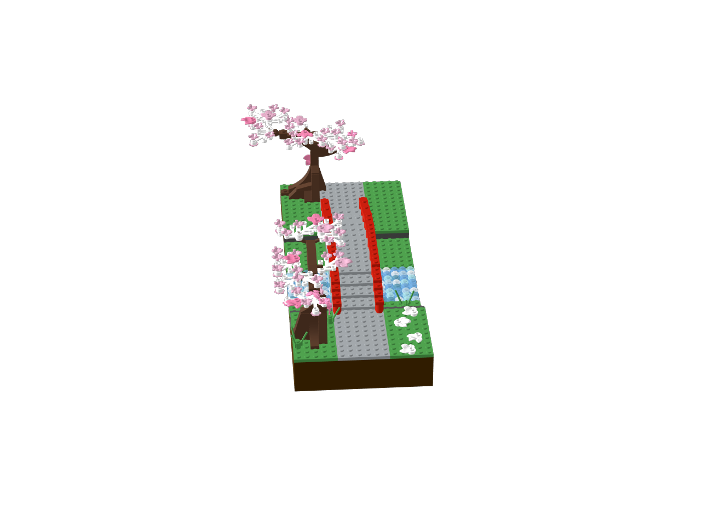 Sakura Bridge from BrickLink Studio [BrickLink]