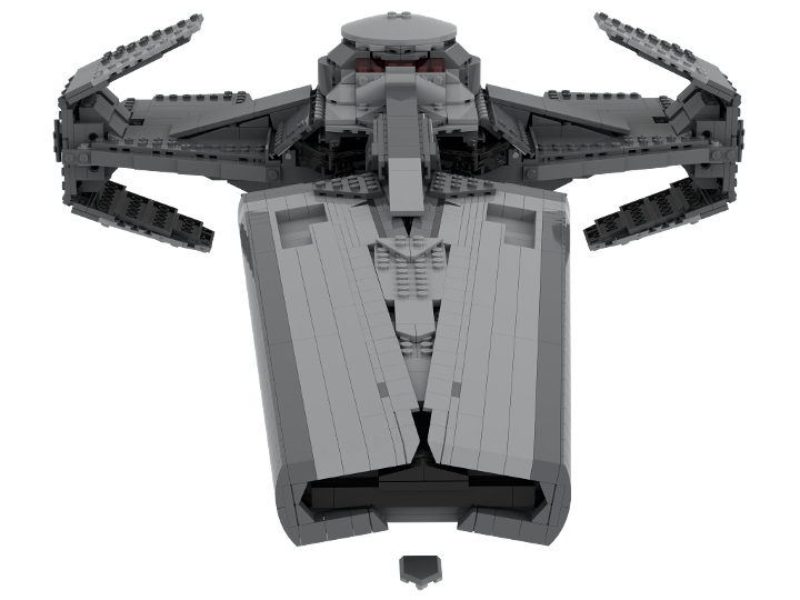 Sith Infiltrator Scimitar from BrickLink Studio [BrickLink]