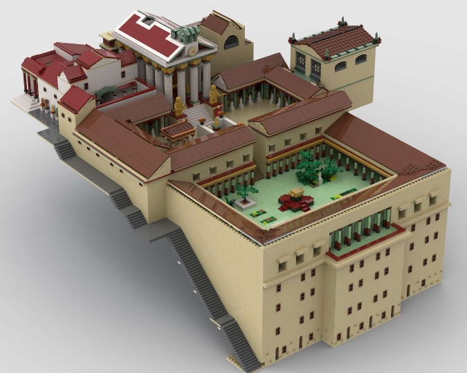 Domus Augustus and Livia from BrickLink Studio [BrickLink]
