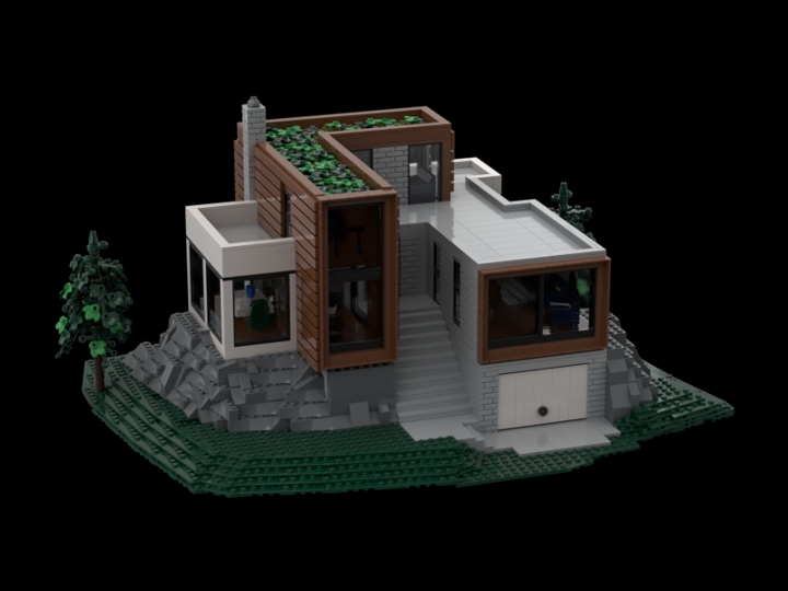 The Modern House from BrickLink Studio [BrickLink]