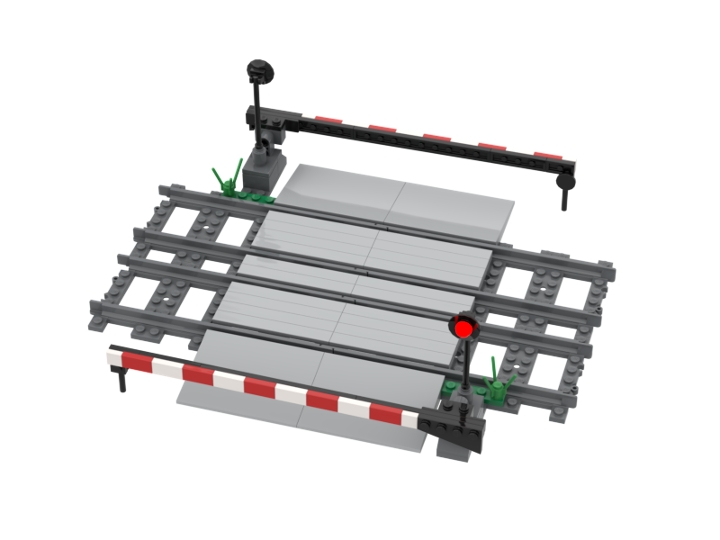DOUBLE RAILROAD CROSSING from BrickLink Studio [BrickLink]