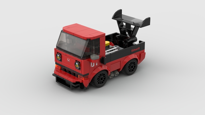 LEGO Honda ACTY with HEMI v8 super bee from BrickLink Studio [BrickLink]