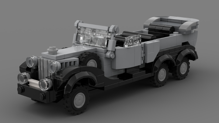 ww2 6x6 car from BrickLink Studio [BrickLink]