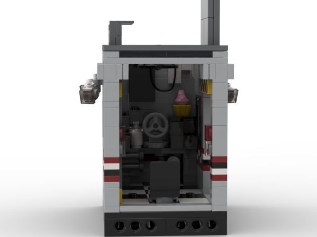 Modular Pizzeria Security Guard's Office from BrickLink Studio [BrickLink]