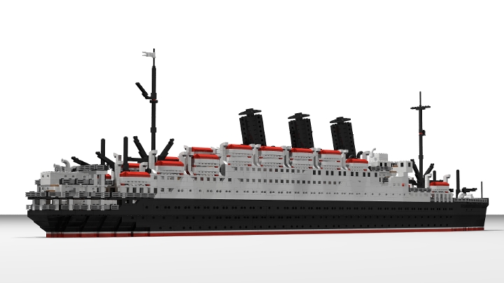 RMS Transylvania 1925 from BrickLink Studio [BrickLink]