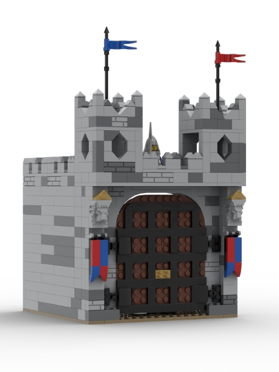 castle gate from BrickLink Studio [BrickLink]