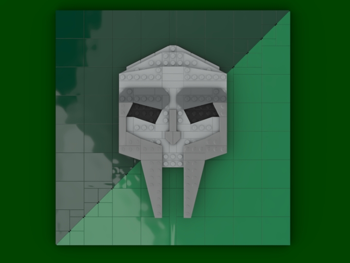MF DOOM Mask from BrickLink Studio [BrickLink]