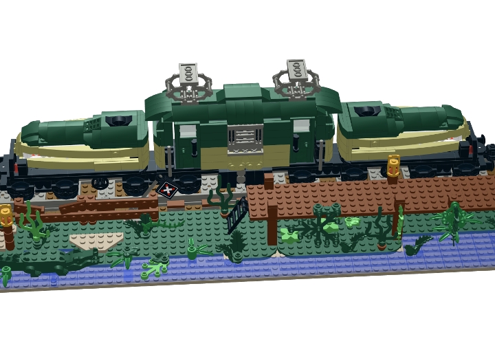 Crocodile Locomotive from BrickLink Studio [BrickLink]