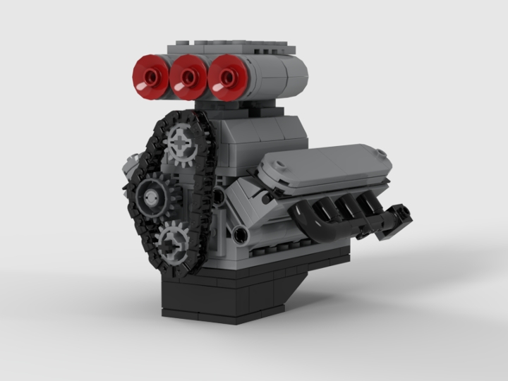 Big Block V8 from BrickLink Studio [BrickLink]