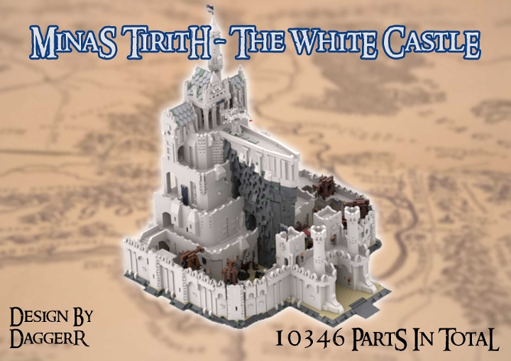 Minas Tirith - The White Castle from BrickLink Studio [BrickLink]