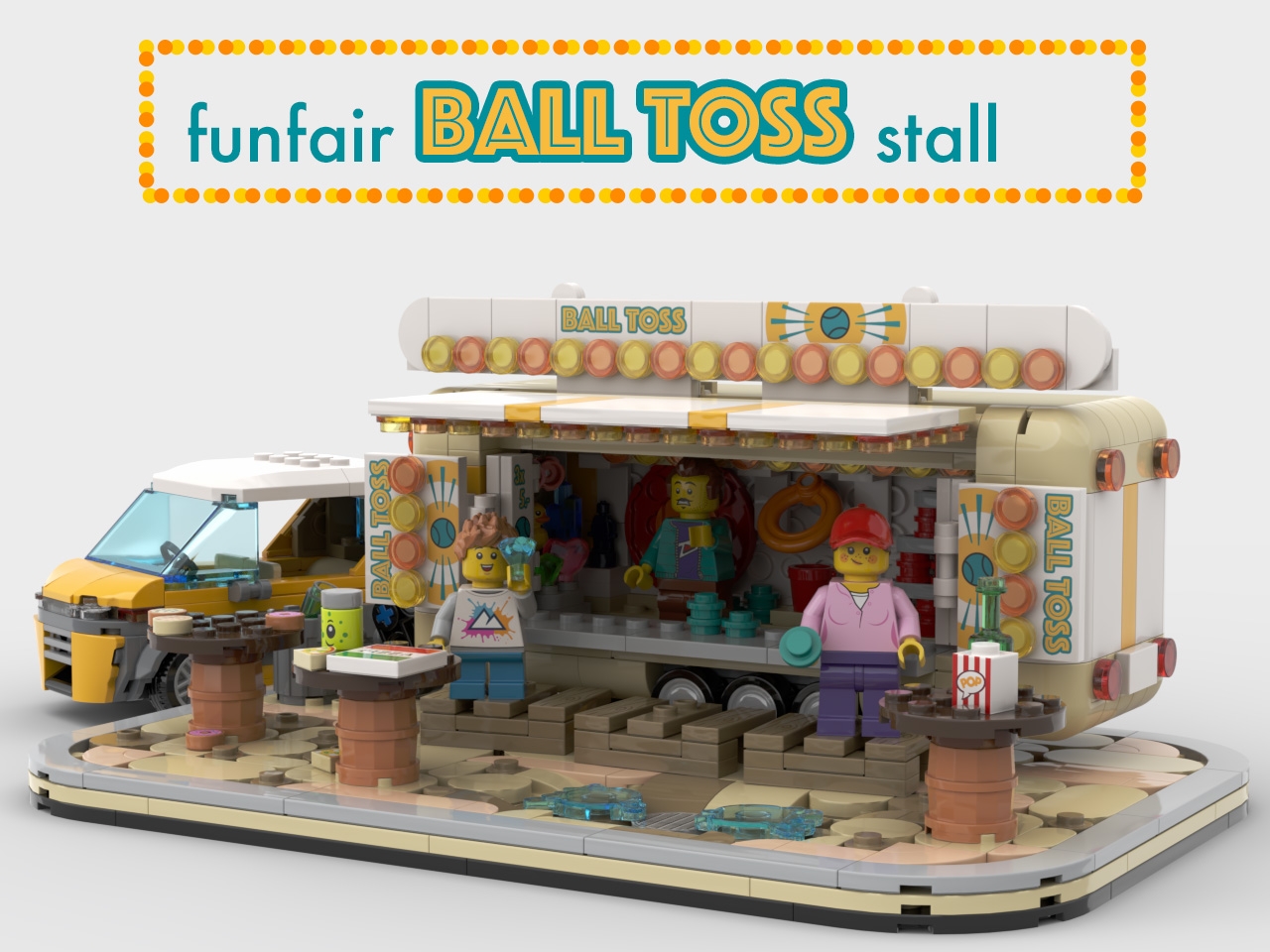 [Funfair Ball Toss Stall] [BrickLink]