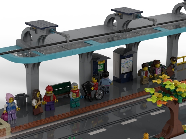 [Urbana Articulated Tram] [BrickLink]