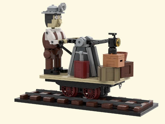 [The Miner kinetic sculpture] [BrickLink]