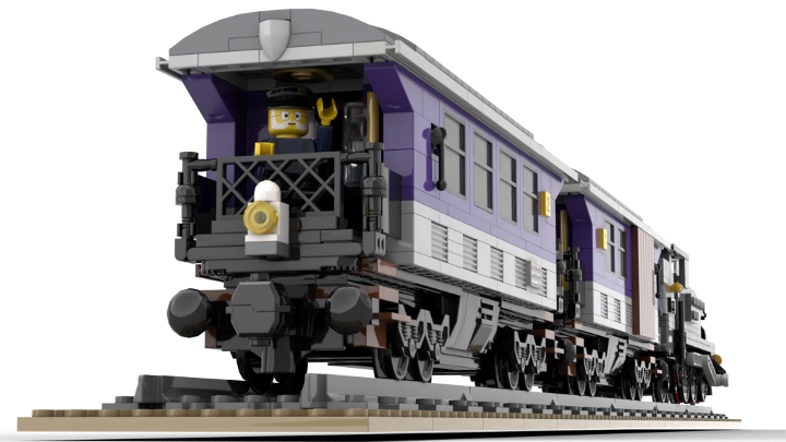 Purple Train from BrickLink Studio [BrickLink]