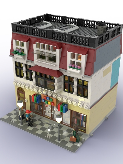 Modular Book Store from BrickLink Studio [BrickLink]