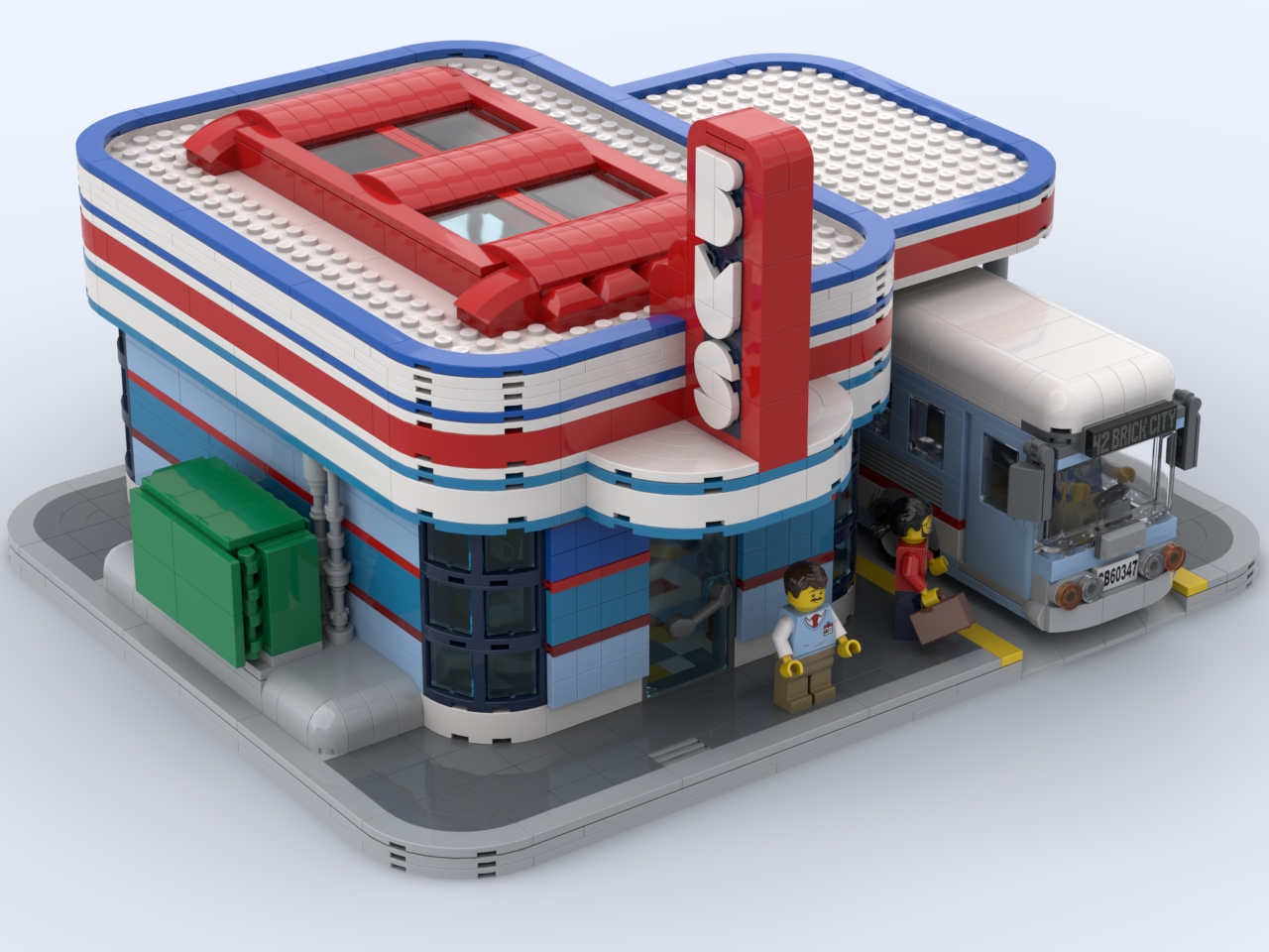 [Retro Bus Station] [BrickLink]