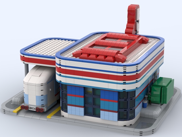 [Retro Bus Station] [BrickLink]
