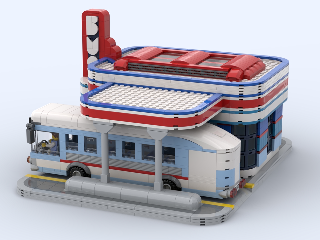 [Retro Bus Station] [BrickLink]