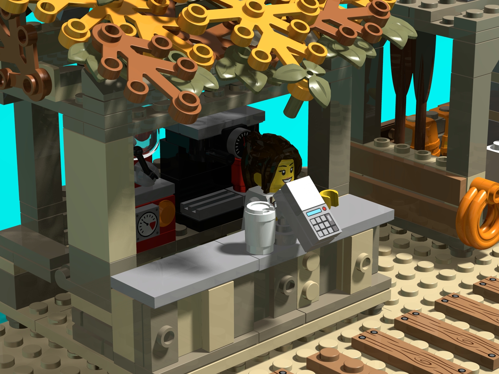 [The relaxing seaside] [BrickLink]