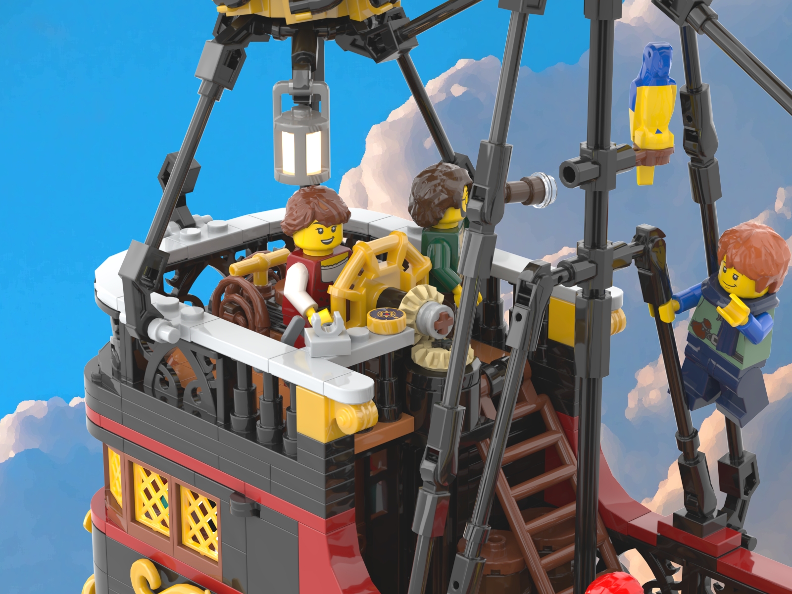 [THE FLYING UNICORN - AN ADVENTUROUS AIRSHIP] [BrickLink]