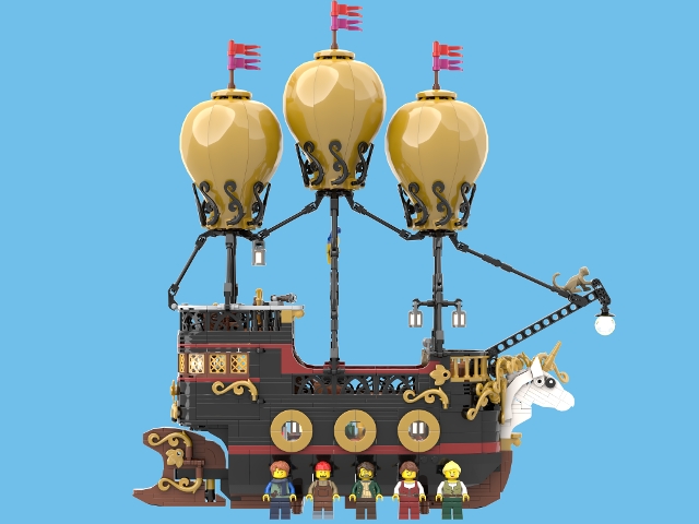[THE FLYING UNICORN - AN ADVENTUROUS AIRSHIP] [BrickLink]