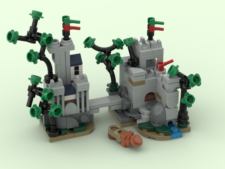 Microscale Forest Stronghold - BDP3 from BrickLink Studio [BrickLink]