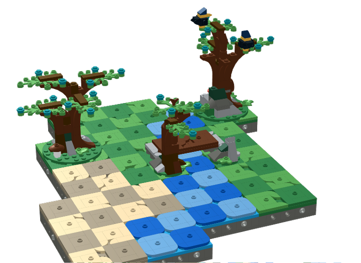 Example Map Setup Outdoor from BrickLink Studio [BrickLink]