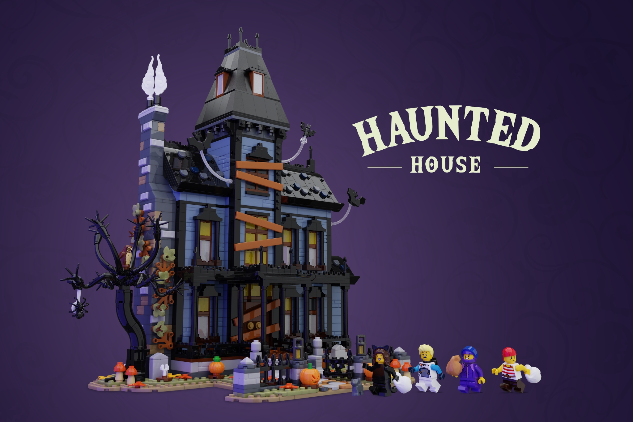 Lego Haunted House Model