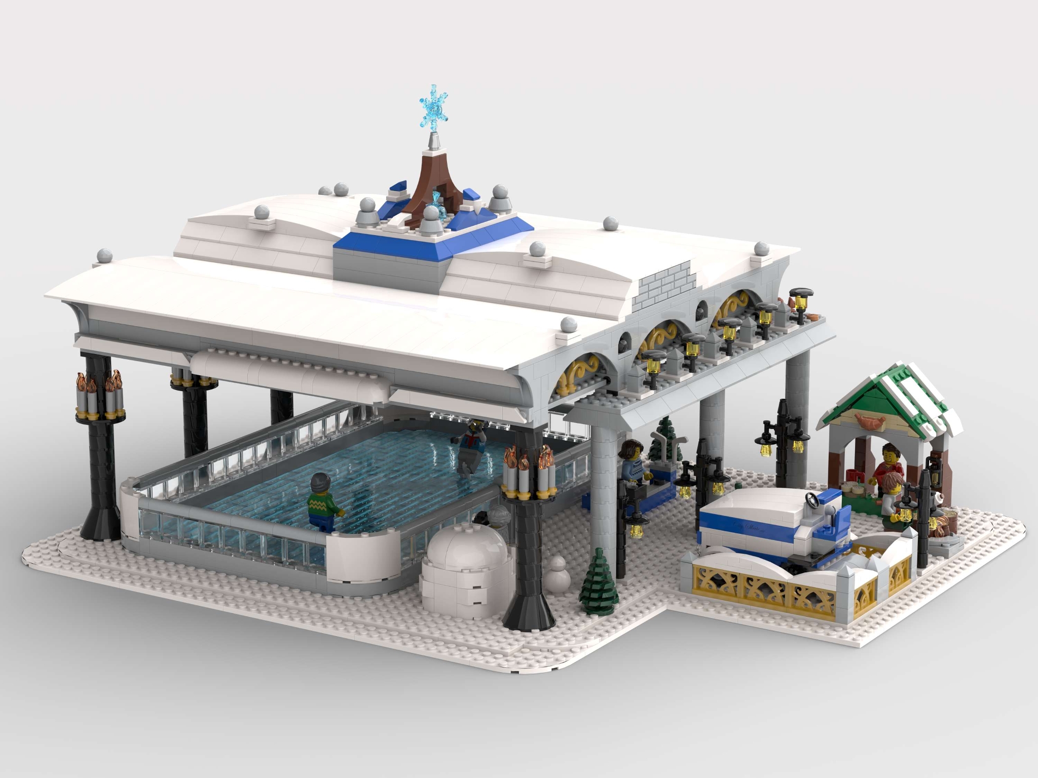 [Snowflake Skate Rink] [BrickLink]