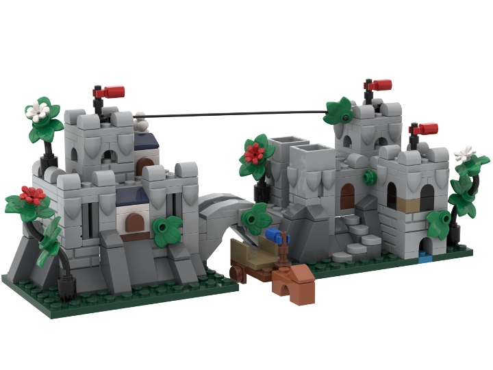 Forest Stronghold Mini Build from BrickLink Studio [BrickLink]