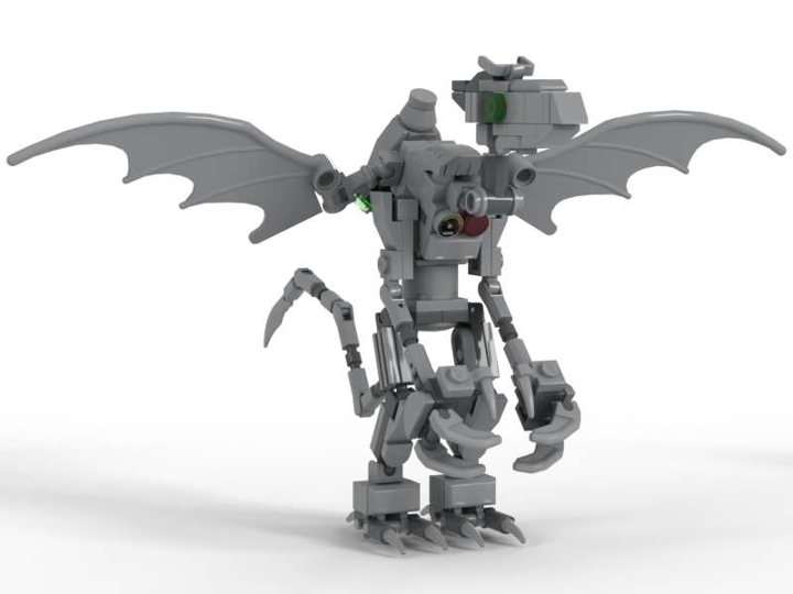 Mecha Ridley Reborn (with Samus Aran) from BrickLink Studio [BrickLink]