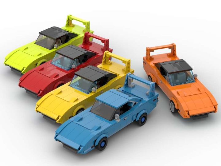 Plymouth Superbird - 8 Stud from BrickLink Studio [BrickLink]