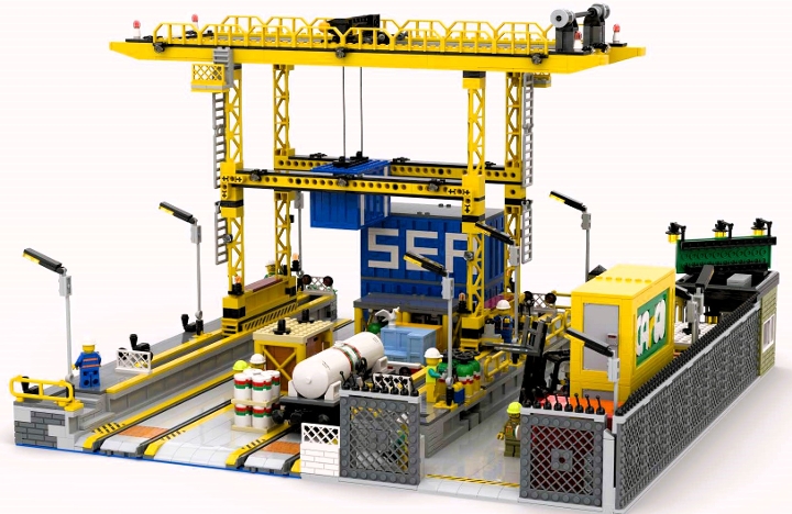 Harbour City Terminal Container from BrickLink Studio [BrickLink]
