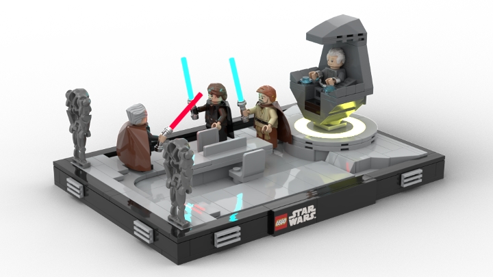 Diorama moc invisible hand duel minifigures from BrickLink Studio ...