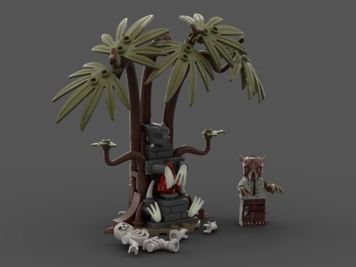 Monster Fighters The Werewolf Shrine from BrickLink Studio [BrickLink]
