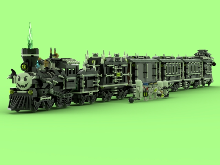 Monster Fighters Ghost Train from BrickLink Studio [BrickLink]