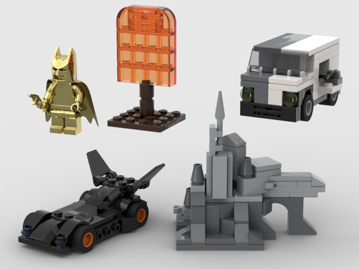 LEGO Batman: The videogame - Minikits 1/7 from BrickLink Studio [BrickLink]