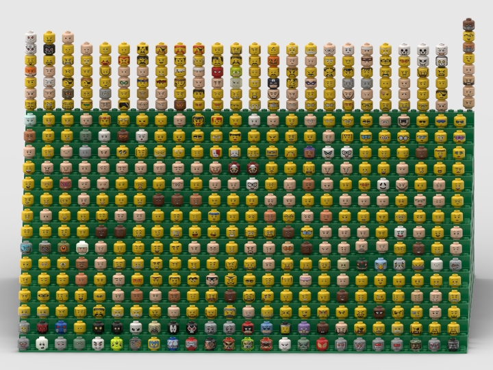 Minifigure Heads in Studio from BrickLink Studio [BrickLink]