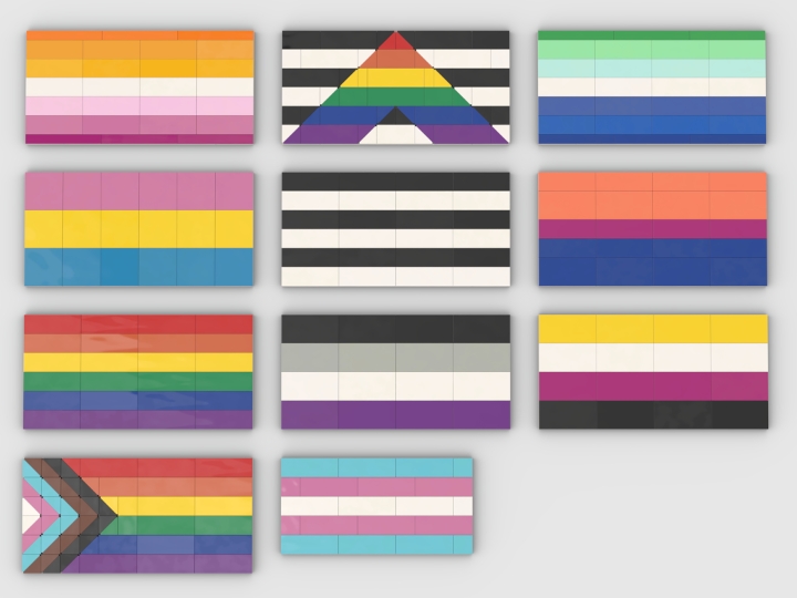 Pride Flags from BrickLink Studio [BrickLink]