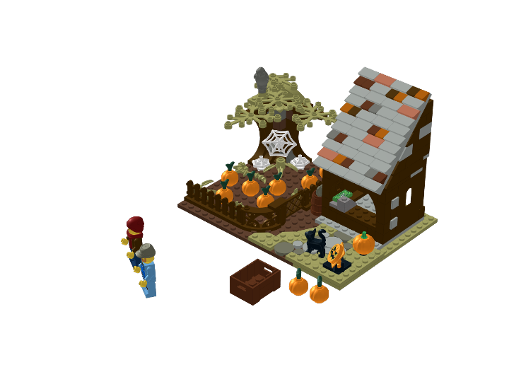 pumpkin patch from BrickLink Studio [BrickLink]